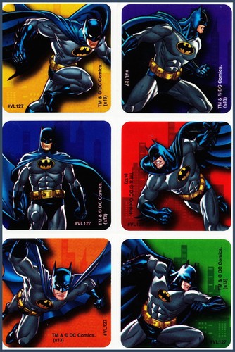 BATMAN Stickers x 18, 24, 30 & 36 - Favours - Birthday Supplies ...