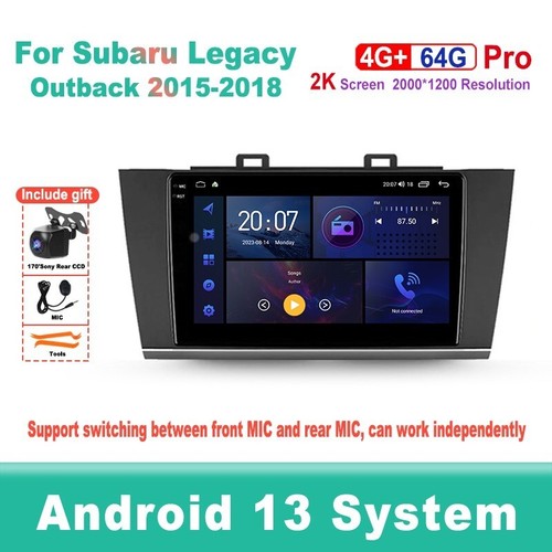 Subaru Car Radio GPS Carplay Android13 For Subaru Legacy Outback 2015 ...