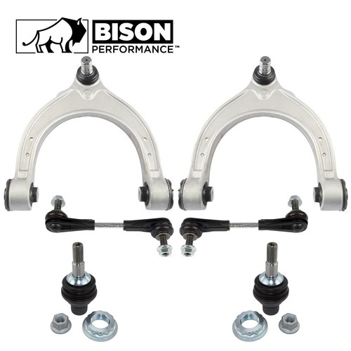 Bison Performance 6pc Front Upper Control Arm SwayBar Ball Joint Kit ...