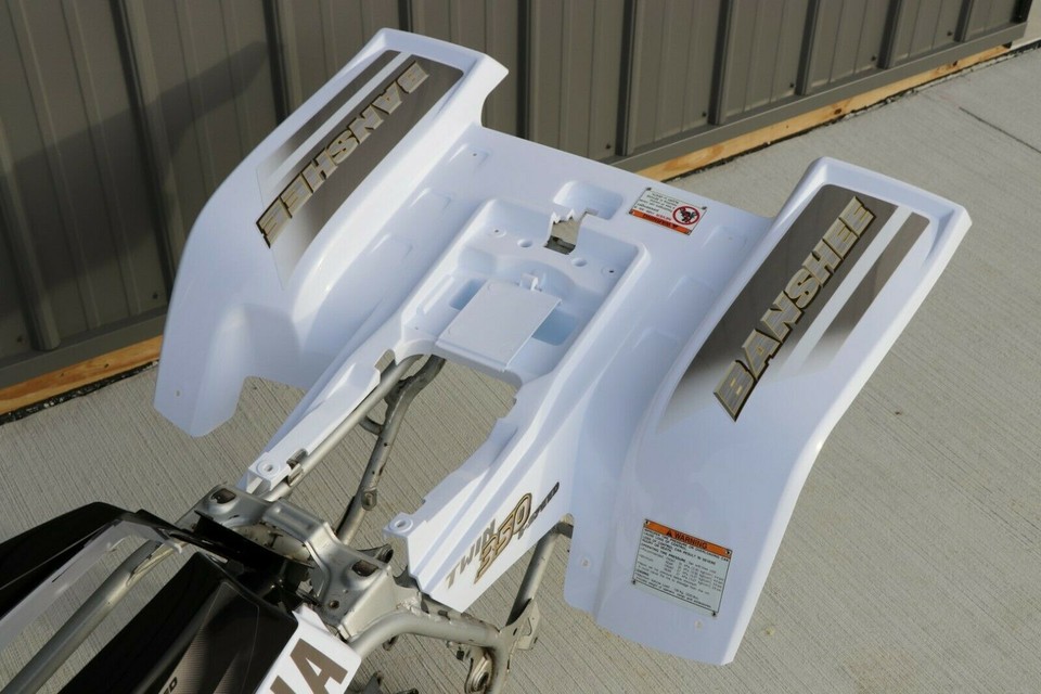 Yamaha Banshee Fenders + Gas Tank Plastic + Grill + Graphics White ...