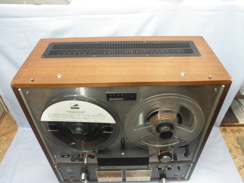 1967 TEAC A-4010S 4 Track Stereo Auto Reverse Tape Deck & Clear Cover ...