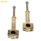 1 Pair Brass 5.5" Handlebar Risers for Harley Bobber Chopper Cafe Racer ...