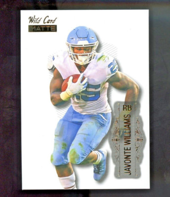 2021 Wild Card Matte White GOLD Javonte Williams #LBC-6 | eBay