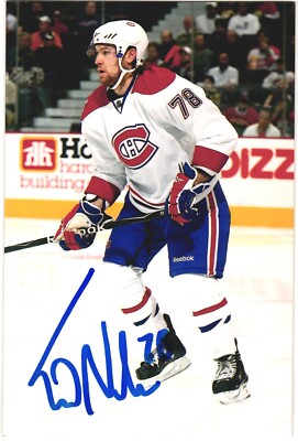 Eric Neilson Autographed 4x6 Color Photo Montreal Canadiens #78 White B ...