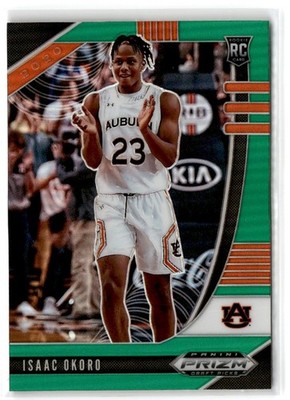 2020 Panini Prizm Draft Picks Collegiate Green Isaac Okoro #44 Auburn ...