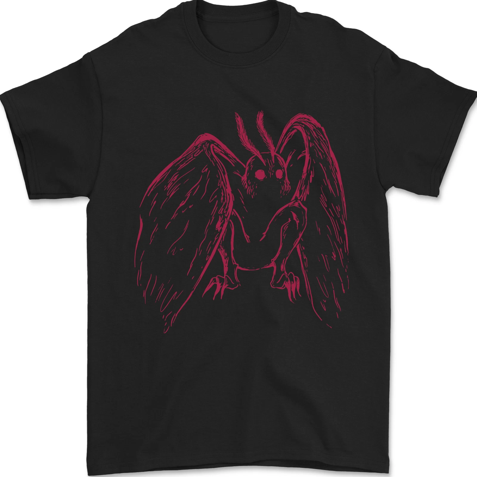 Red Mothman Mens T-Shirt 100% Cotton | eBay