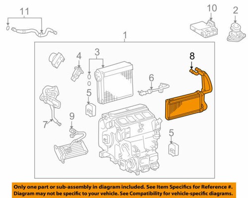 87107-60411 Toyota Unit sub-assy, heater radiator 8710760411, New ...