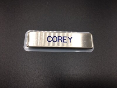 Custom Air Force Magnetized Silver Name Tag | eBay
