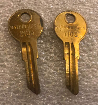 2-pcs Y103 Brass Key Blanks NOS Cole National U.S.A. [U] | eBay