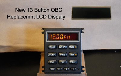 NEW LCD Screen Replacement for BMW E30 / E28 / E24 13 Button OBC Clock ...