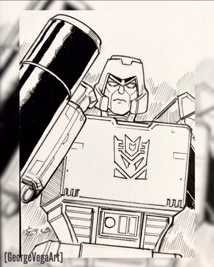 Megatron Face Drawing