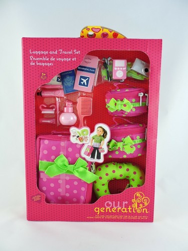 OUR GENERATION Luggage and Travel Accessory Set for 18" Dolls SEALED ...