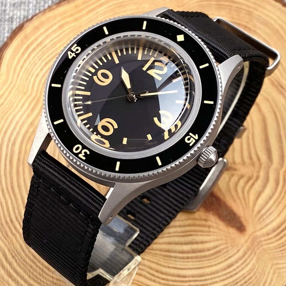 40mm Vintage 20BAR Waterproof Diver NH35A Automatic Watch Men Domed ...