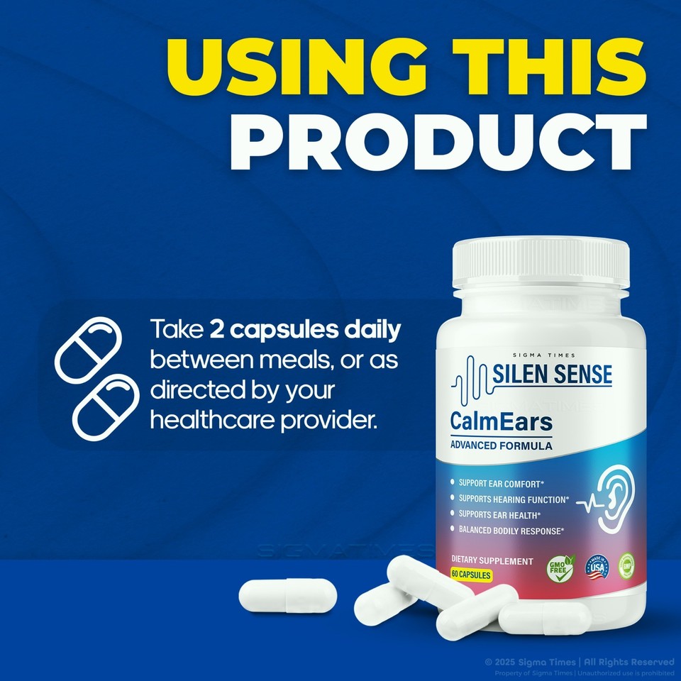 (5 Pack) Silen Sense Calm Ears - Premium Formula For Clear Hearing ...