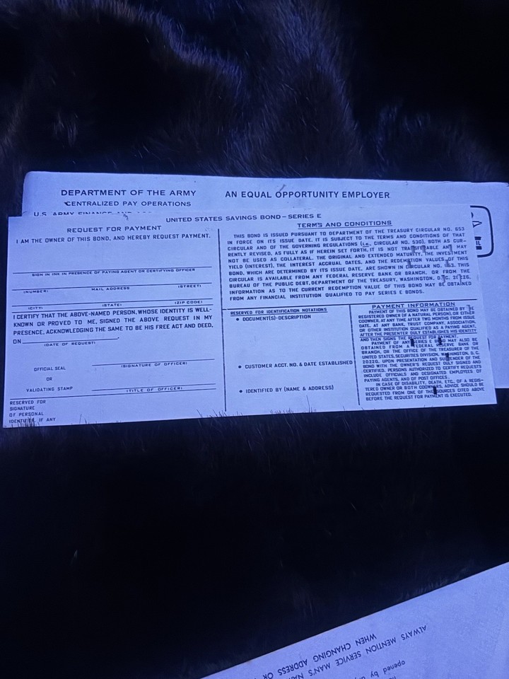 US SAVING BOND VALLEY FORGE $100.00 Jan-Dec, 1978 SERIES E RED SEAL 12 ...