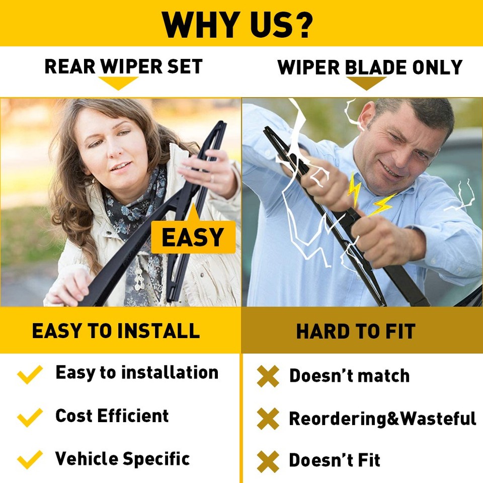 Rear Wiper Arm & Blade For FORD Flex 2009-2019 Lincoln MKT 2010-2019 ...