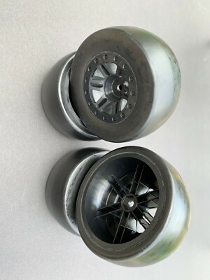 4PCS RC 1/10 Slash Short Course, Slash Truck Slick Tires Glued Hex 12mm ...