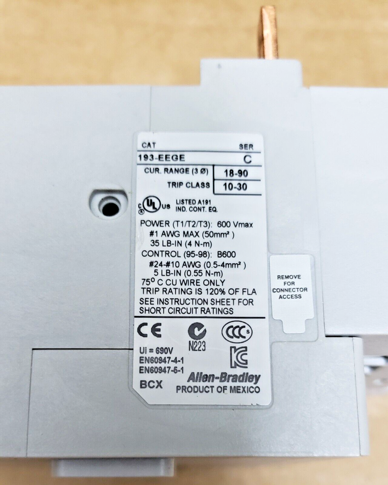 NEW 193-EEGE E1 Plus Allen Bradley E1 Plus G15 Automatic Controller | eBay