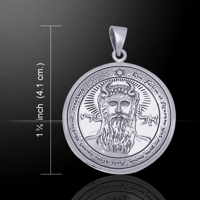 First Pentacle of the Sun Seal of Solomon 925 Sterling Silver Pendant ...