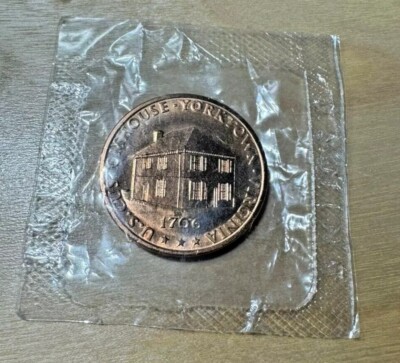 1706 US CUSTOMHOUSE Yorktown, VA TREASURY CUSTOMS SERVICE Coin 34mm ...