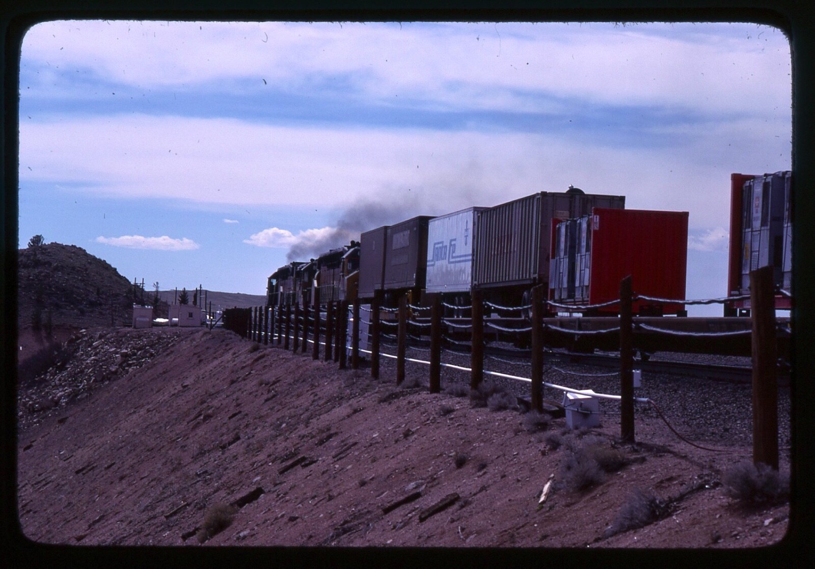 Railroad Slide - Union Pacific Freight Train 1978 Piggy Back Trailer ...