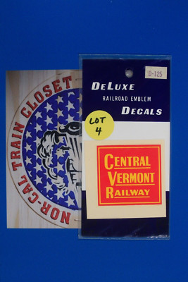Virnex Ind. Deluxe Railroad Emblem Window Decal "Central Vermont ...