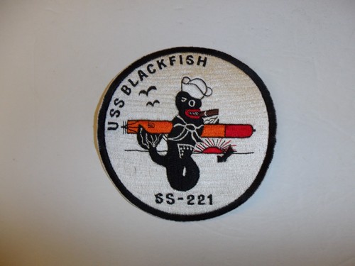b1099 WW 2 US Navy Submarine Patch USS Blackfish Black Fish SS-221 PB7 ...
