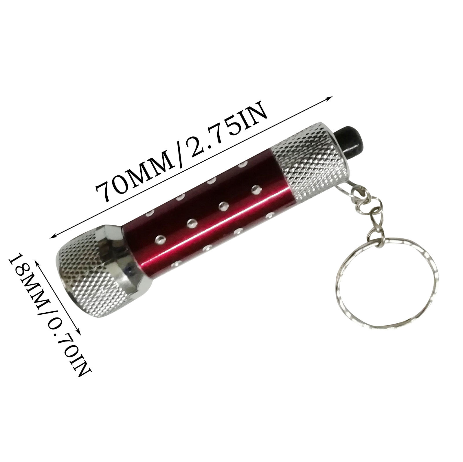 Portable Ultra Bright Mini 5 LED Flashlight Torch Key Chain Key Ring ...
