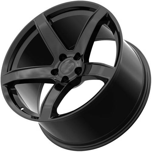 Replica 358 Hellcat 2 20x9.5 5x115 +18mm Gloss Black Wheel Rim 20" Inch ...