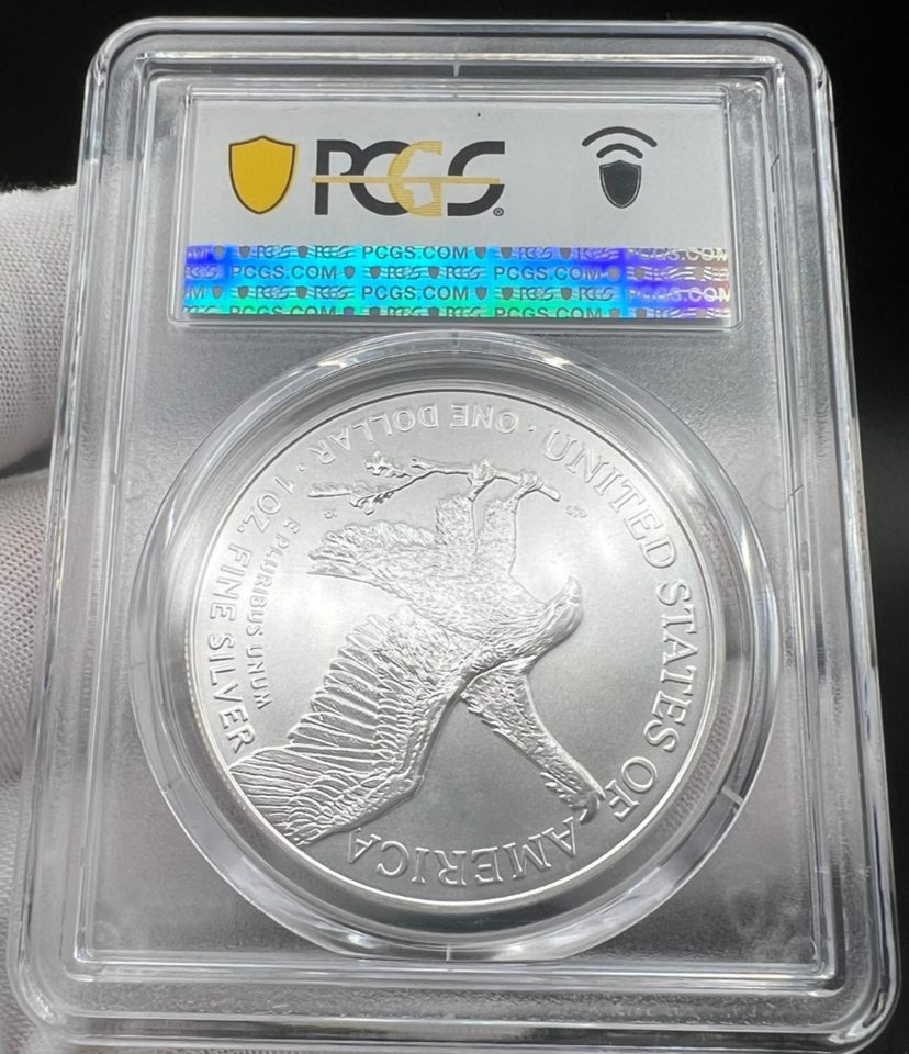 2024 W $1 American Silver Eagle PCGS MS 70 West Point First Strike | eBay