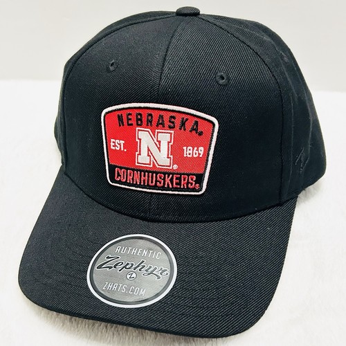 Zephyr Nebraska Cornhuskers Logo Patch Hat Cap Adjustable Snapback ...