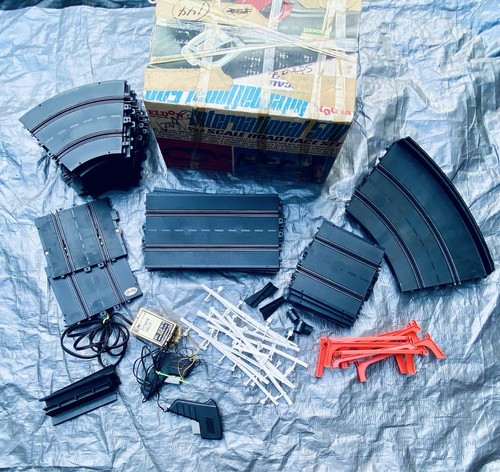 Eldon International 500 1/32 Scale Road Race Set 1960s Slot Car Track ...