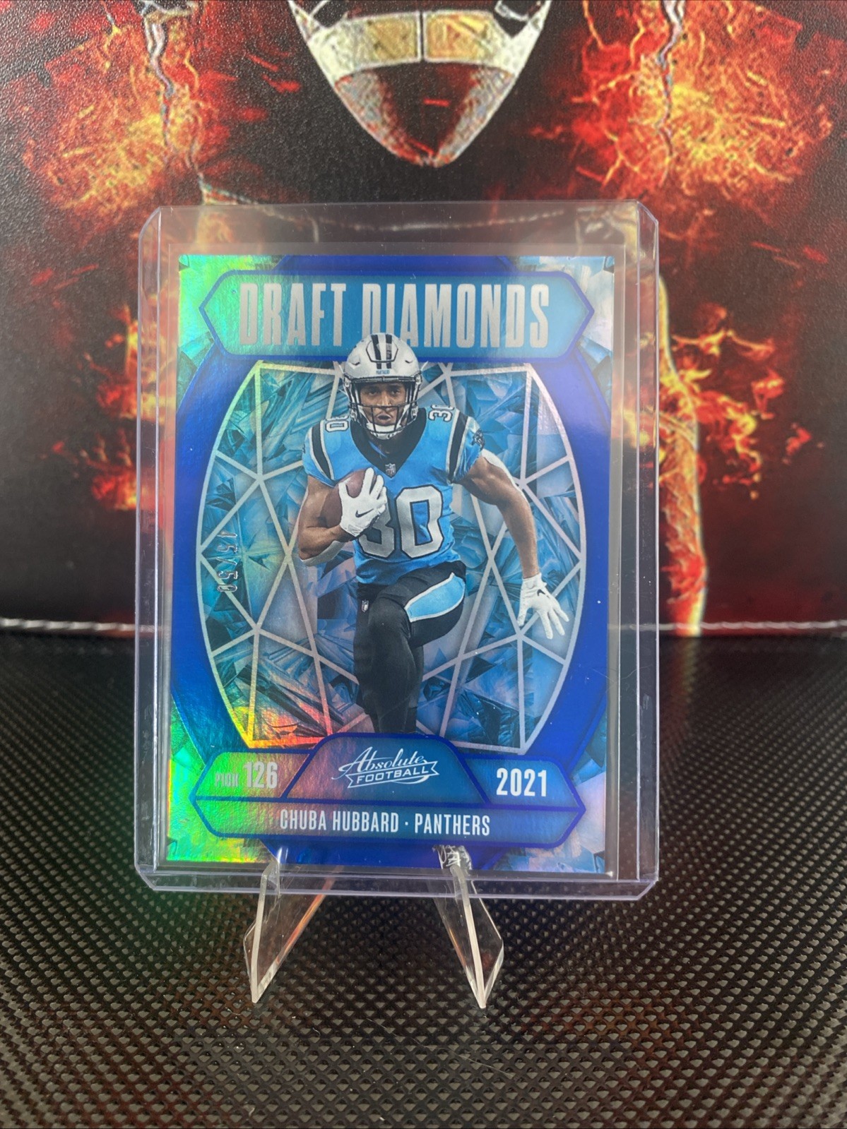 2025 Panini Absolute - Draft Diamonds Chuba Hubbard #DD-CHD Spectrum ...