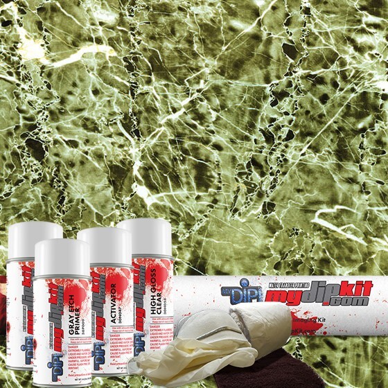 MYDIPKIT Hydro Dipping Water Transfer Print KIT MS-290 Green Marble | eBay
