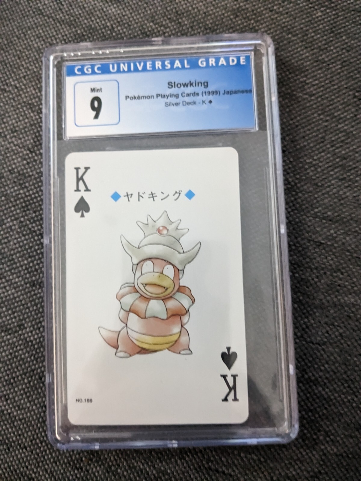 MINT Slowking Silver Poker Deck Pokemon Playing Cards 1999 Nintendo CGC ...