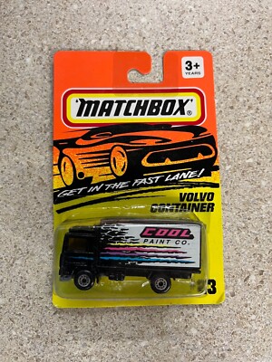 MATCHBOX #23 BLACK COOL PAINT CO VOLVO CONTAINER Diecast Car | eBay