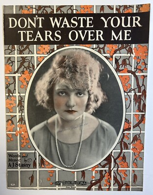 Don’t Waste Your Tears Over Me Sheet Music Stasny | eBay