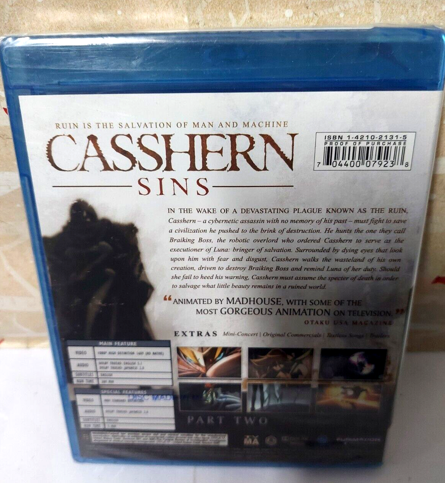 Casshern Sins Part Two episodes 13-24 Blu-ray New Sealed Anime ...