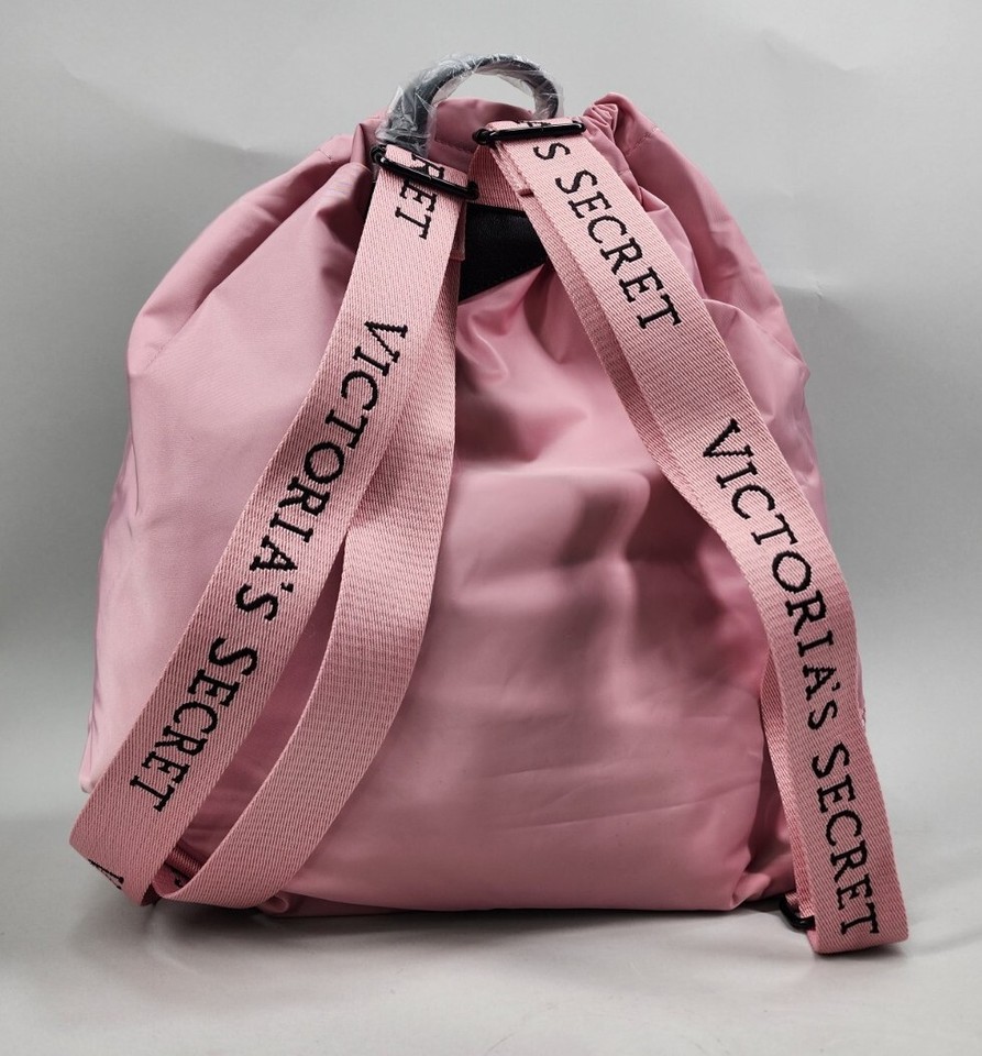 Victoria’s Secret The Live On Point Cinch-Top Backpack - Blush Nylon ...
