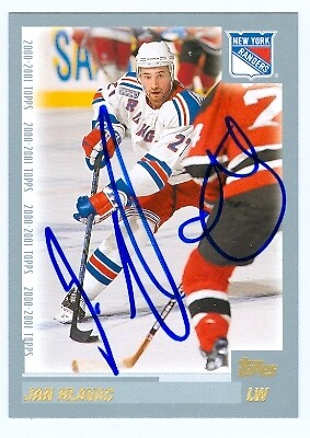 Jan Hlavac autographed Hockey Card (New York Rangers) 2000 Topps #221 ...