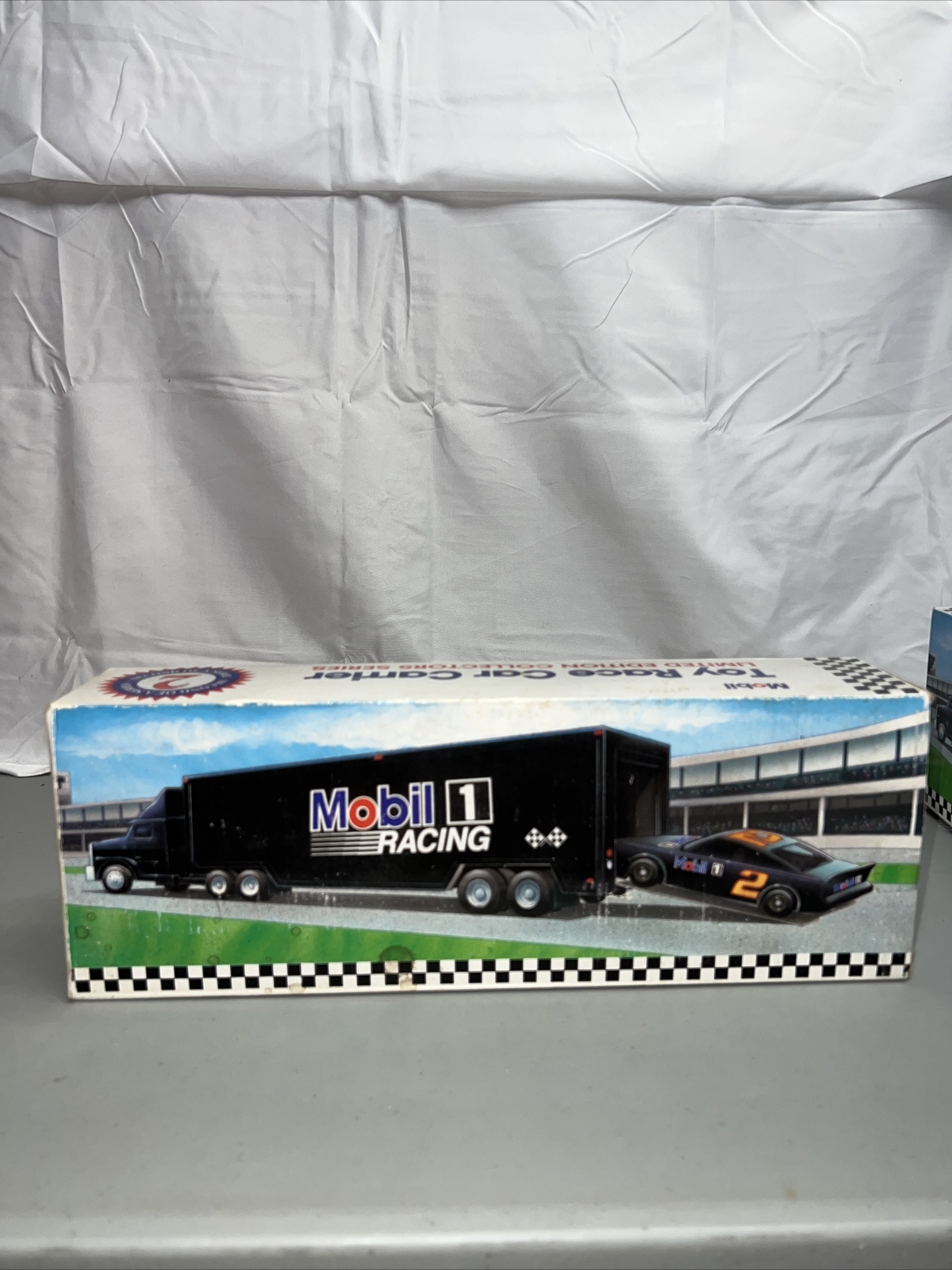 1994 Mobil 1 Racing Toy Race Car Carrier Truck Transporter, Car and ...