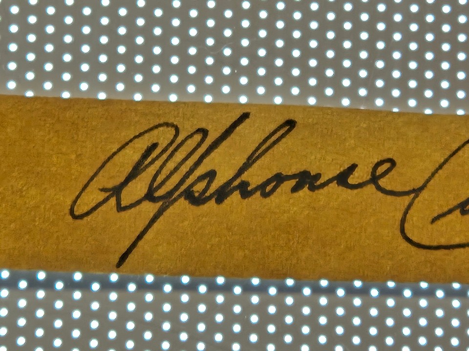 Al Capone signed Alphonse Capone Signed Cut PROHIBITION GANGSTER Rare ...