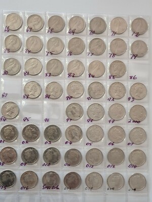1966 - 2019 10c Collection Australian Ten Cent Coins (very Nice) Ex 86 ...