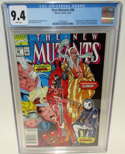 THE NEW MUTANTS #98 Marvel Comics 1991 CGC GRADED 9.4 NM Newsstand Ed ...