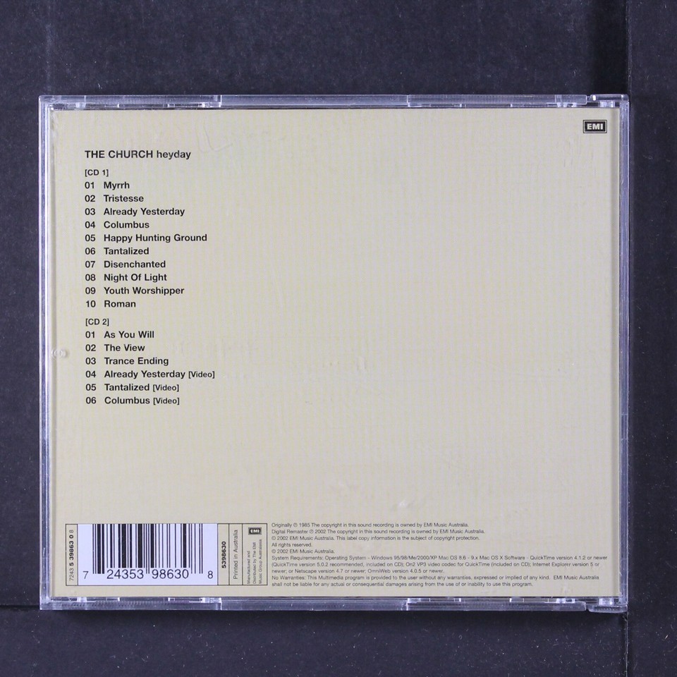 CHURCH: heyday EMI CD Australia | eBay