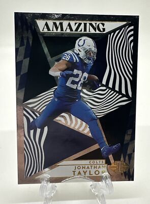 Jonathan Taylor 2022 Panini Illusions Football Amazing #A-7 ...