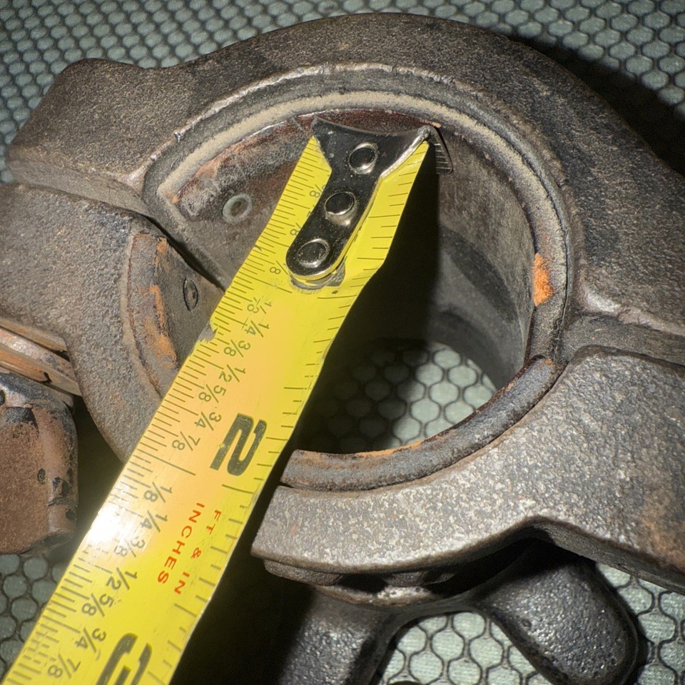 YORK Barbell Vintage Ship Wheel Spin Lock Olympic Weight Collars Raw ...