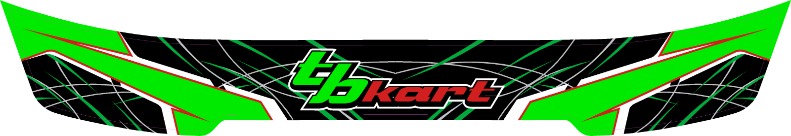 TB KART STYLE HELMET VISOR STICKER/STRIP - KARTING | eBay