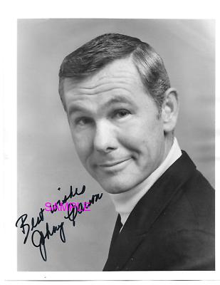 JOHNNY CARSON #2 REPRINT 8X10 AUTOGRAPHED SIGNED PHOTO PICTURE MAN CAVE ...