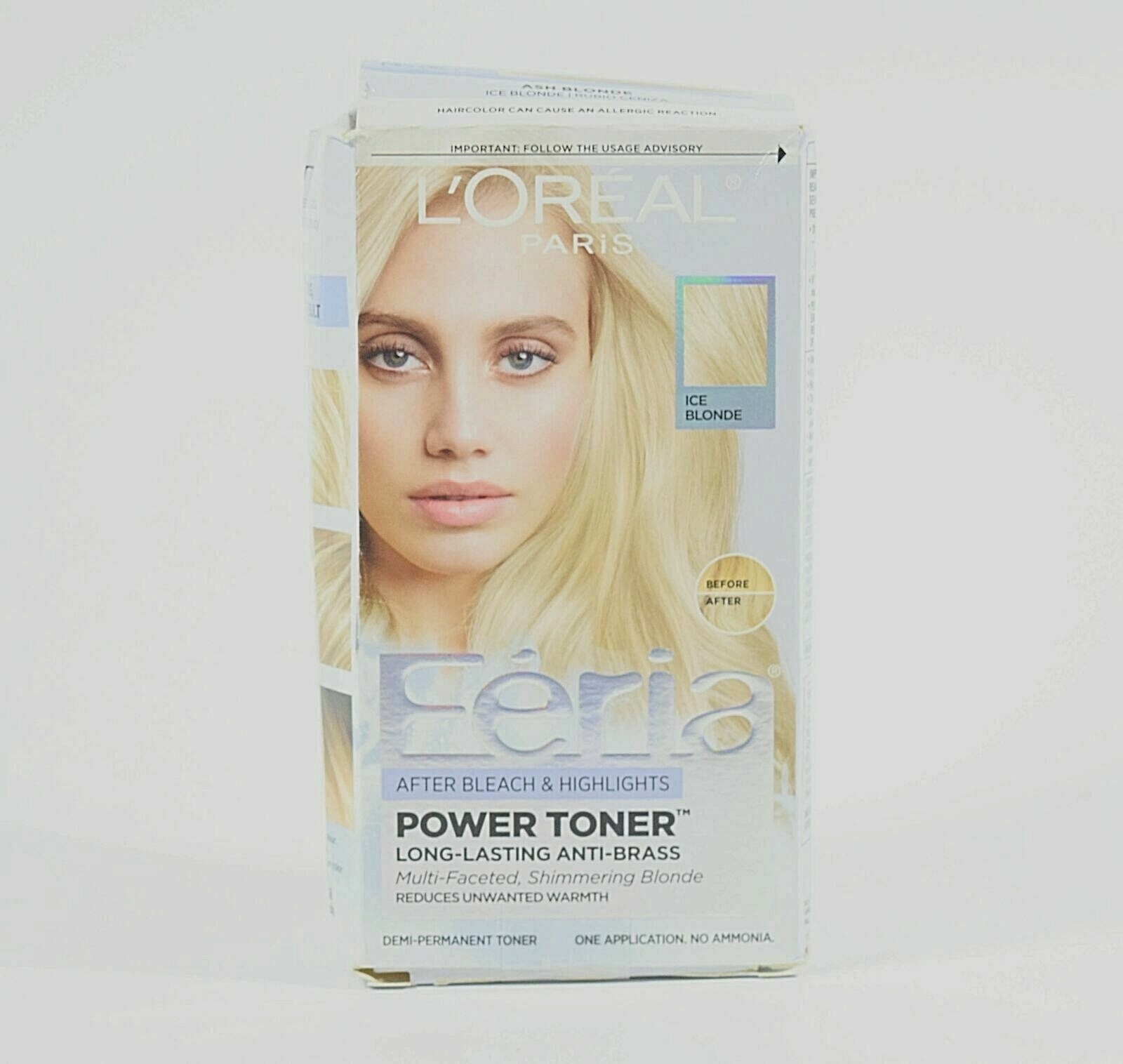 Loreal Feria Power Toner Anti-Brass Demi-Permanent Hair Toner ICE ...